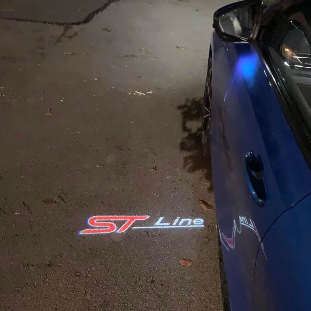 “ST Line” Emblem Replacement Puddle Unit - MK4 Focus — Emerald Struts