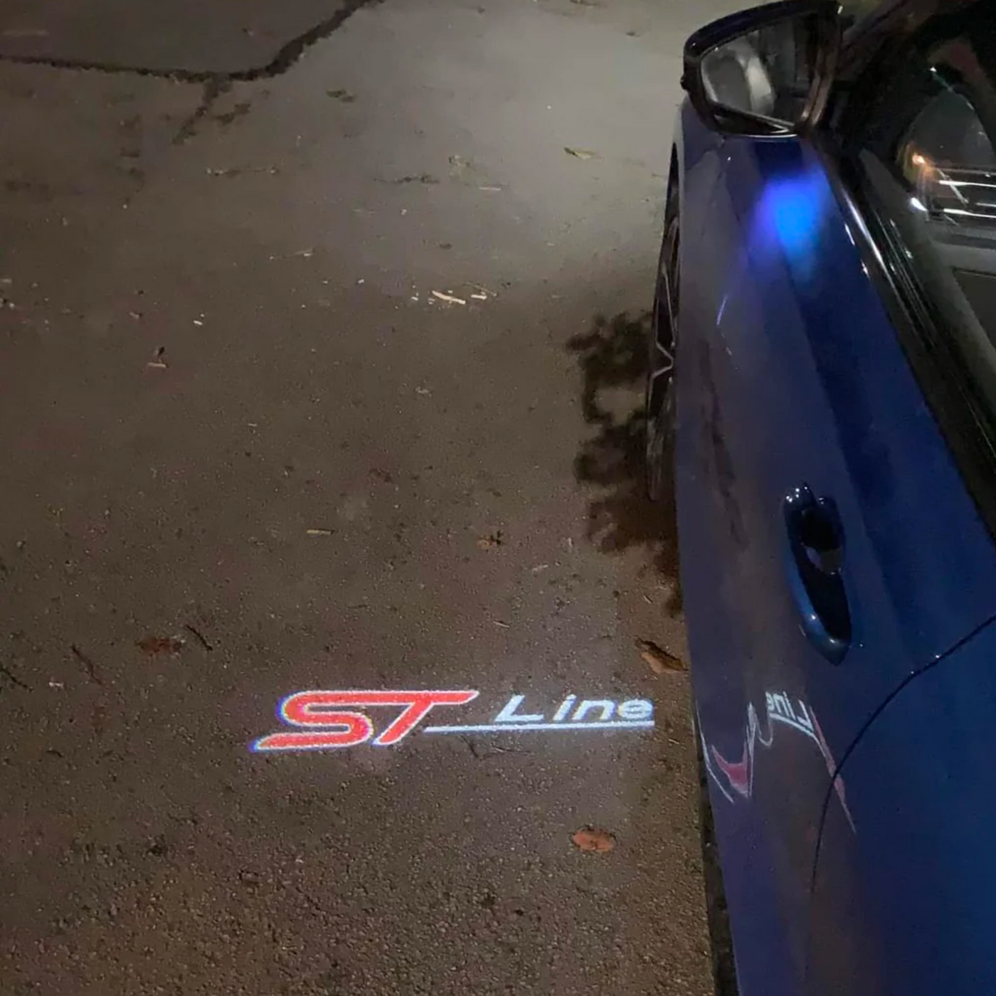 “ST Line” Emblem Replacement Puddle Unit - MK4 Focus — Emerald Struts