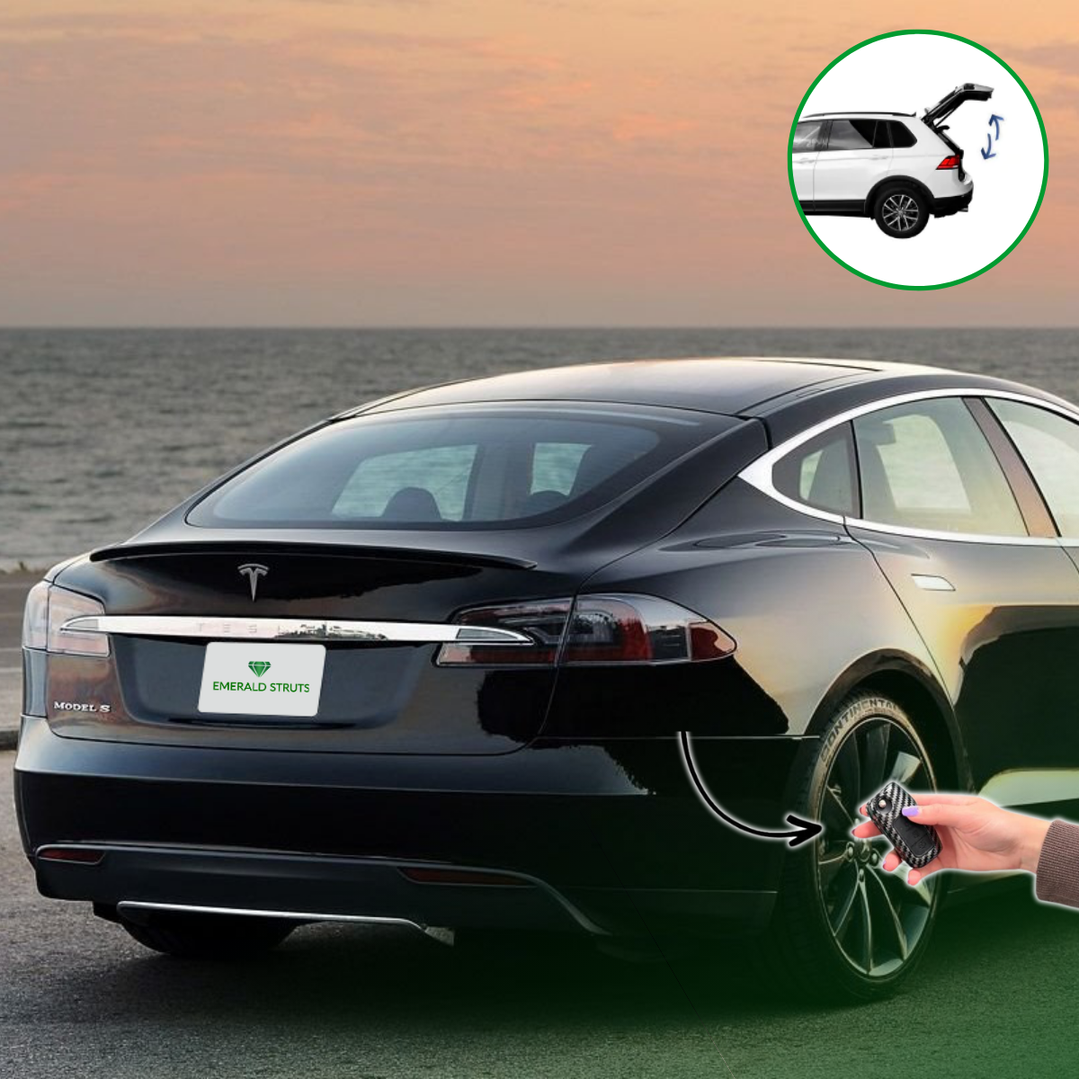 Tesla Model S Electric Power Tailgate | Upgrade Your Tesla — Emerald Struts