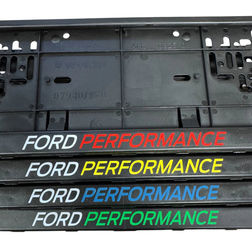 Ford Performance Number Plate Holder Set Of 2 — Emerald Struts