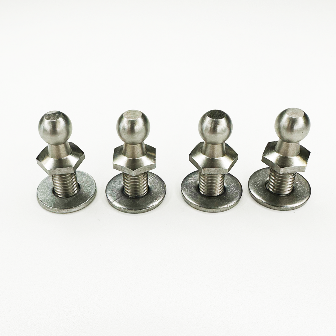 Stainless Steel Ball Studs and Washers Set — Emerald Struts
