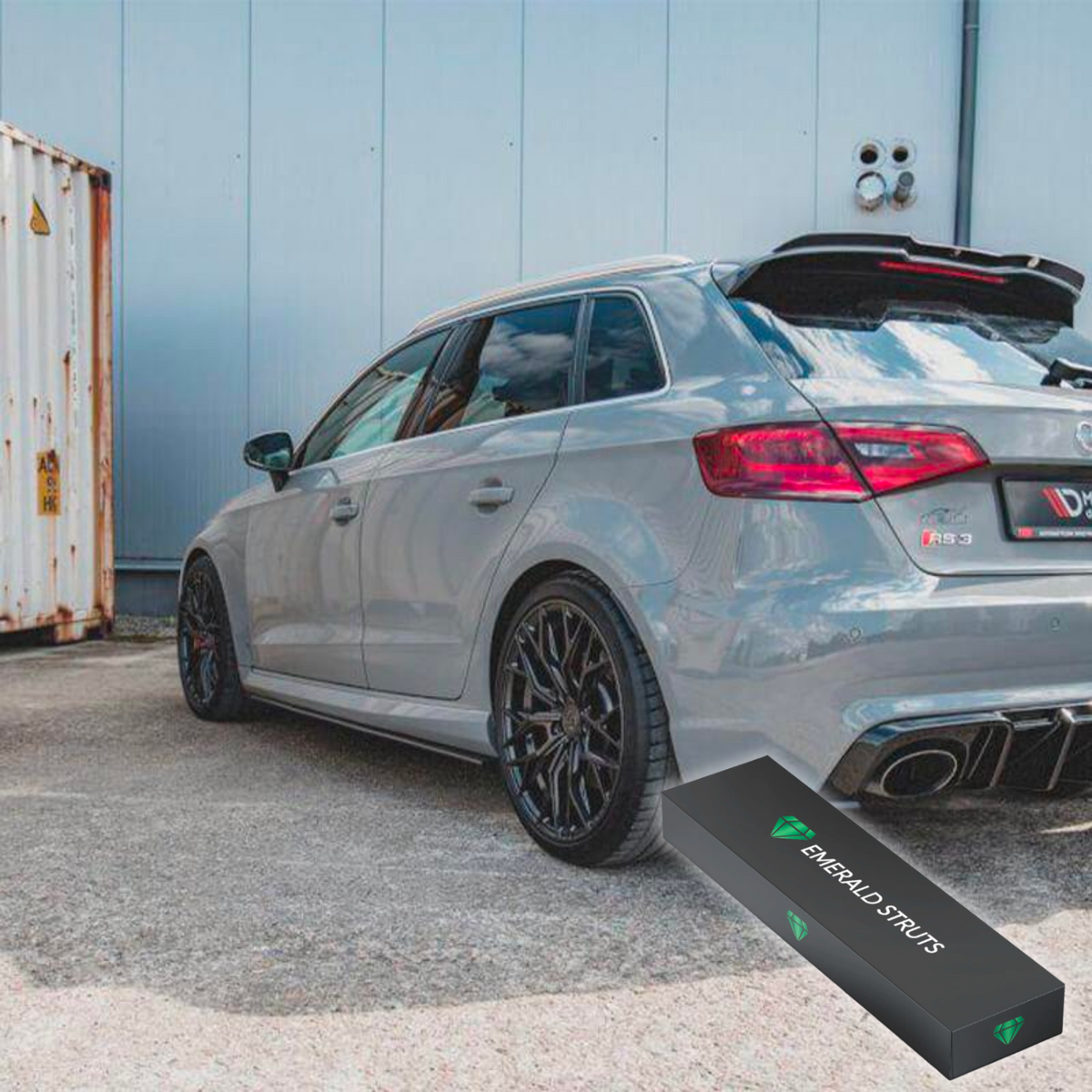 Audi 8P S3/RS3/A3 Automatic Boot Struts — Emerald Struts