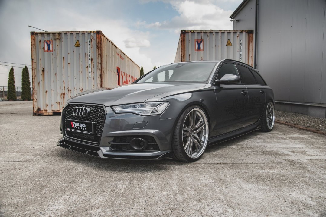 FRONT SPLITTER AUDI S6/ A6 S-LINE C7 FACELIFT — Emerald Struts