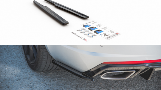 REAR SIDE DIFFUSERS V.2 SKODA OCTAVIA VRS MK3/MK3.5 HATCHBACK/ ESTATE ...