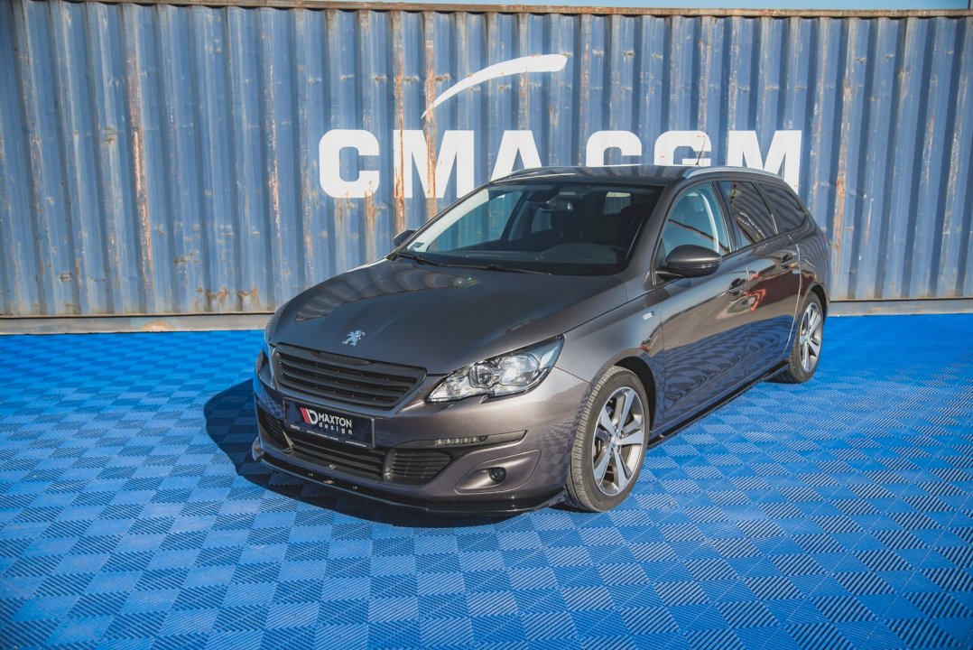 FRONT SPLITTER V2 PEUGEOT 308 MK2 FACELIFT (2017-) — Emerald Struts