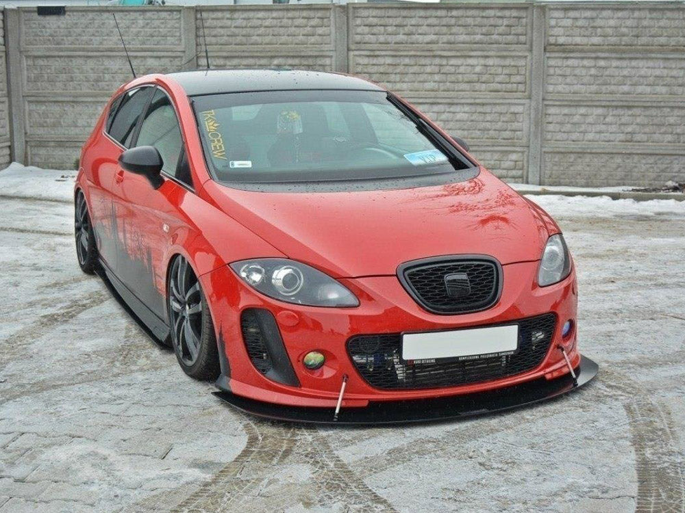 FRONT RACING SPLITTER V.1 SEAT LEON MK2 MS DESIGN — Emerald Struts