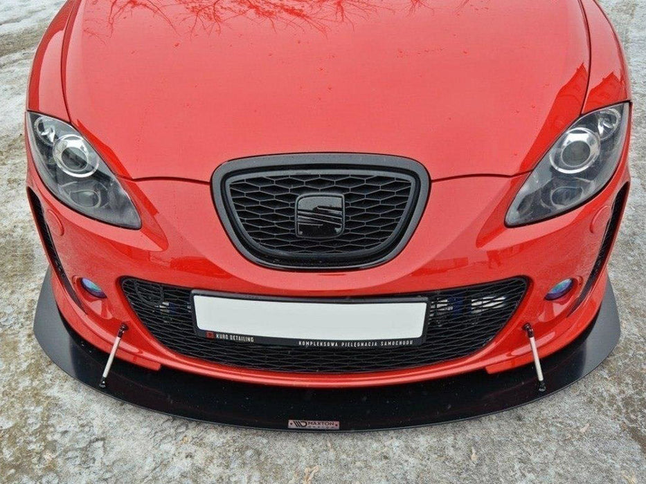 FRONT RACING SPLITTER V.1 SEAT LEON MK2 MS DESIGN — Emerald Struts