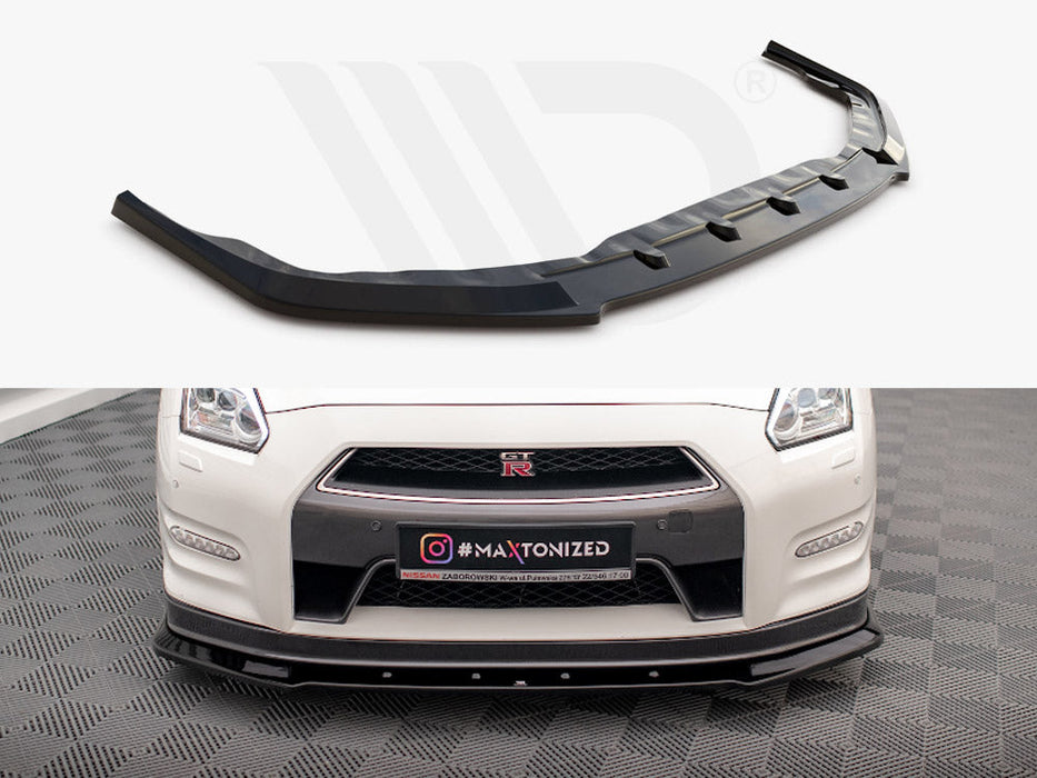FRONT SPLITTER NISSAN GTR R35 1ST FACELIFT — Emerald Struts
