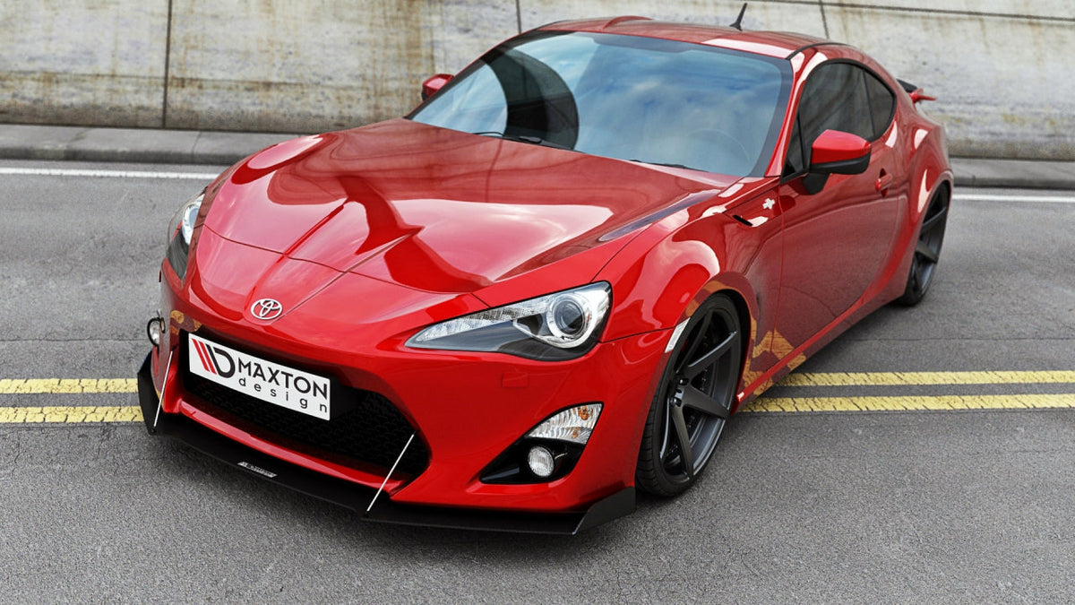 FRONT RACING SPLITTER TOYOTA GT86 (WITH WINGS) (2012-2016) — Emerald Struts