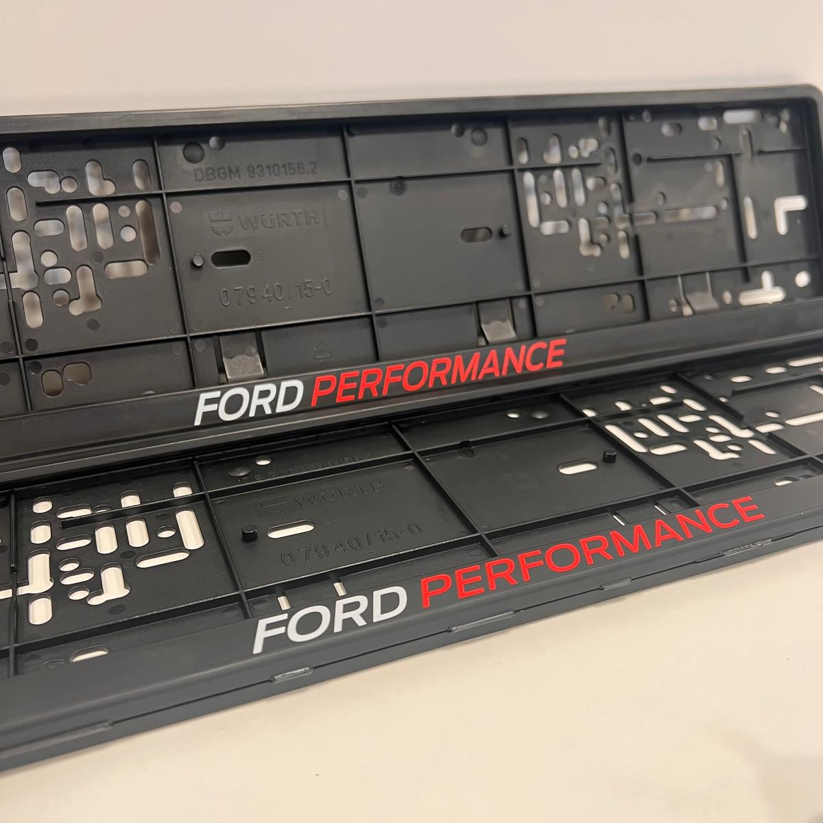 Ford Performance Number Plate Holder Set Of 2 — Emerald Struts